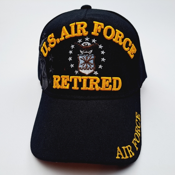 Us Air Force | Accessories | Us Air Force Retired Baseball Cap Black ...